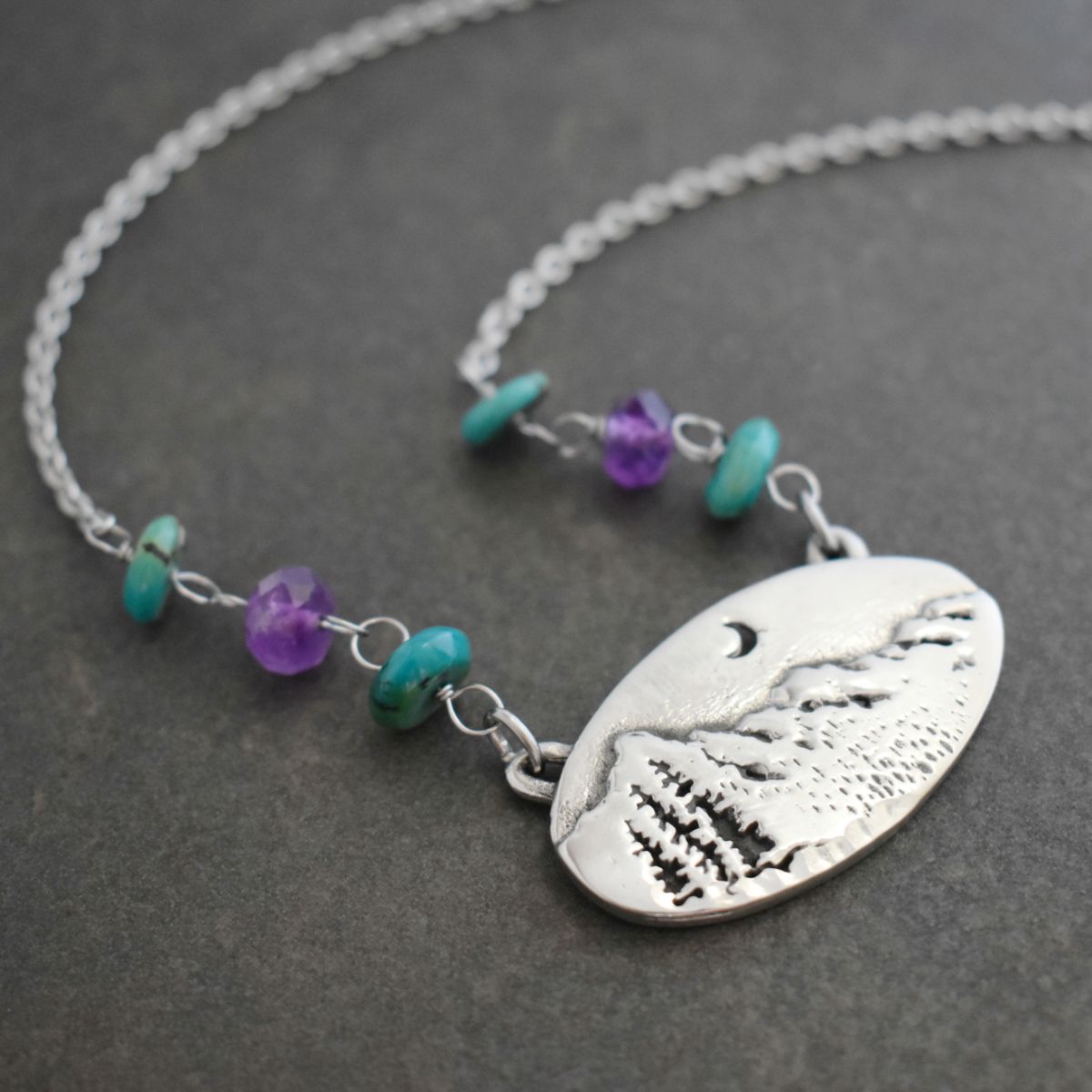 Oval Mountain Necklace - Wild Hare Gems