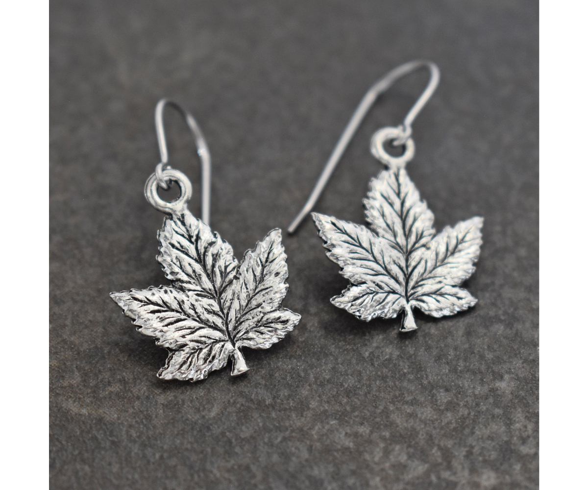 Maple Leaf Earrings - Wild Hare Gems