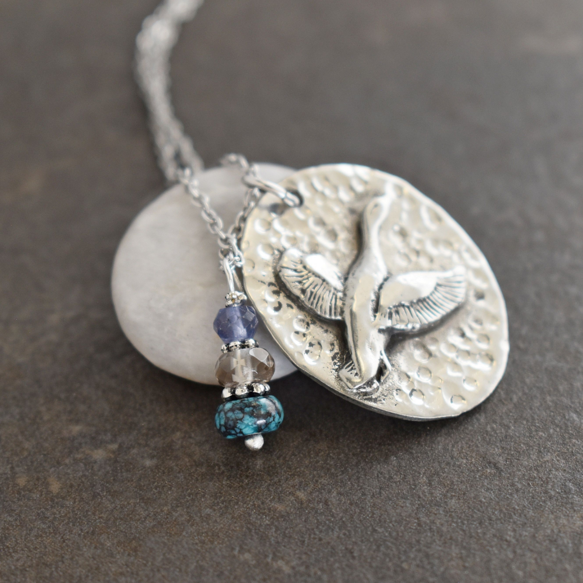 Flying Mallard Duck Necklace - Wild Hare Gems